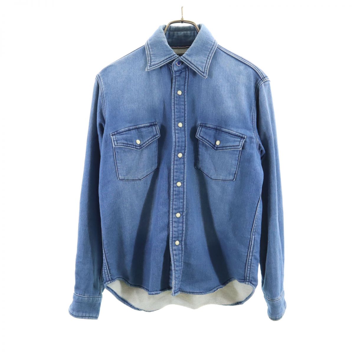 ビームスハート 長袖 ウエスタンシャツ S ブルー系 BEAMS HEART メンズ 【中古】 【240315】 【詳細】首周り内側や、袖、前後数ヶ所、裏地所々に汚れ、若干の色褪せがあります。ご理解の上ご購入をお願いいたします。 コンディシ...