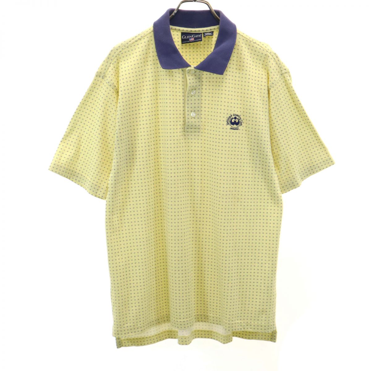 GLENGATE USA製 総柄 半袖 ハーフボタン ポロシャツ S イエロー メンズ 【中古】 【240317】 【PD】 【詳細】襟周り辺に若干の色褪せあります。他、特に目立った汚れや破れ等のダメージはありません。古着にご理解の上ご購入...