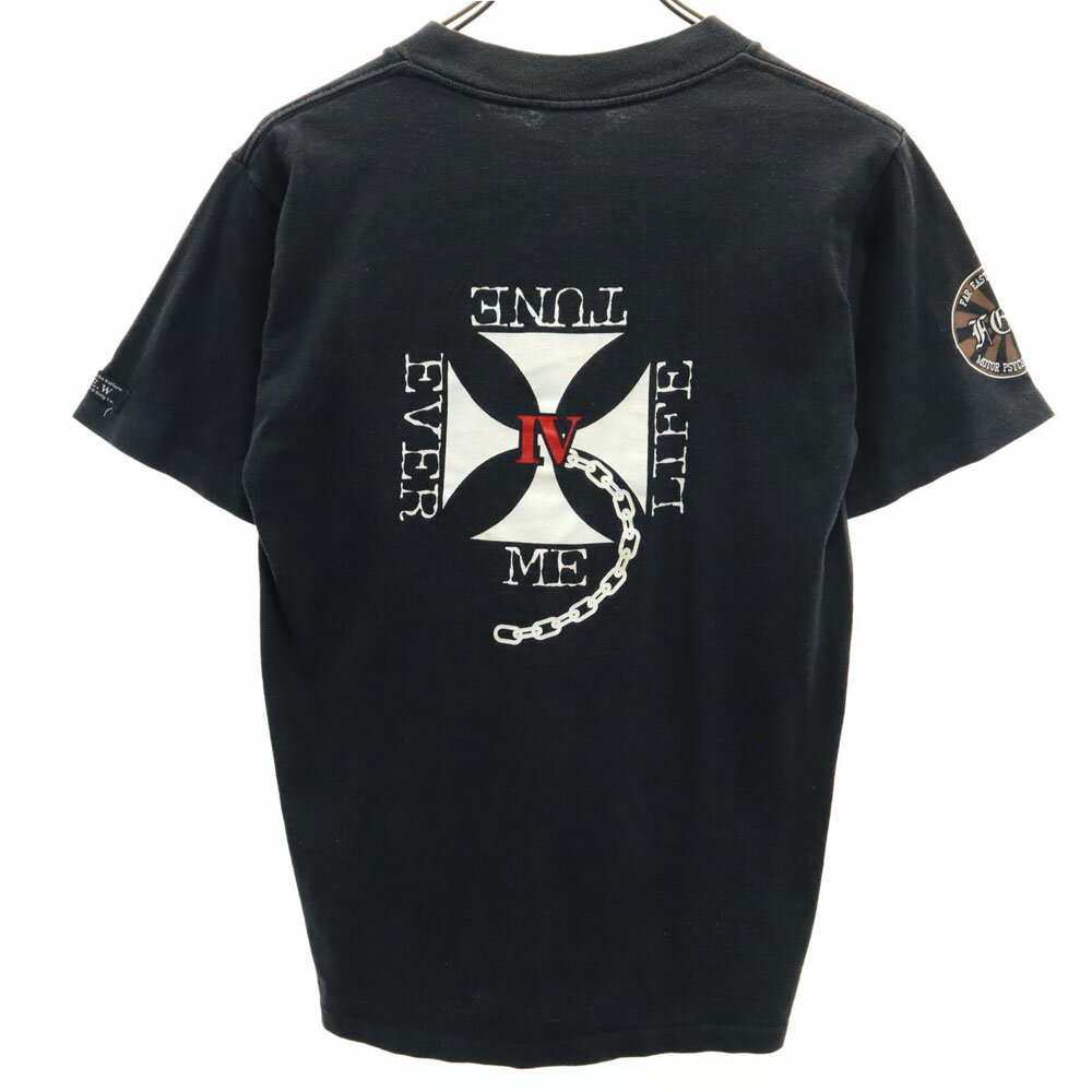 ユナイテッドスポーツ 90s USA製 オールド バックプリント 半袖 Tシャツ S ブラック系 UNITED SPORTS ACTIVEWEAR メンズ 【詳細】90年代のオールドのプリントTになります。全体的にスレや色褪せあり。所々に汚...