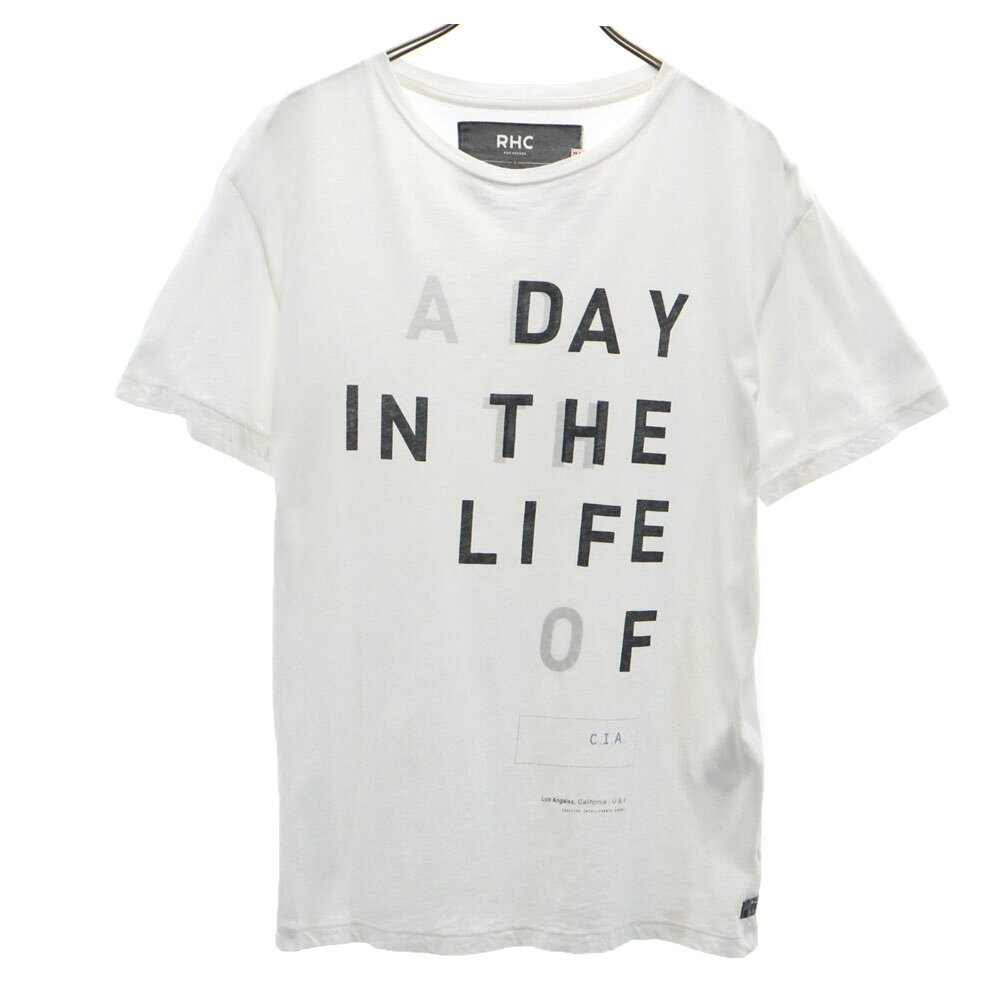 アールエイチシー USA製 C.I.A. 半袖 Tシャツ S ホワイト RHC Ron Herman メンズ 【詳細】裾に穴あり。古着にご理解の上ご購入をお願い致します。 コンディションについて ブランドアールエイチシー / RHC 生産国...