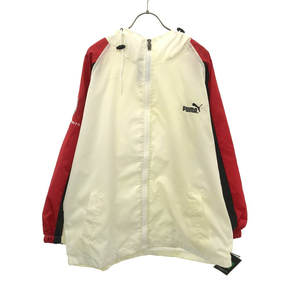 プーマ 90s 未使用 トレーニング 長袖 ジップジャケット L ホワイト系 PUMA フード 裏メッシュ タグ付き オールド メンズ 【詳細】タグ付き未使用品ですが、保管品ですので、白地部分に汚れがあります。ご理解の上ご購入をお願いいたし...