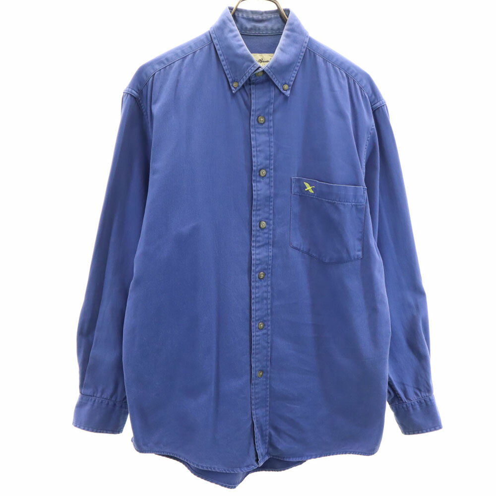 エディバウアー 長袖 ボタンダウンシャツ XS 青紫 Eddie Bauer アウトドア メンズ 【詳細】全体に色褪せと変色、薄汚れあり。古着にご理解の上ご購入をお願い致します。 コンディションについて ブランドエディバウアー / Eddi...