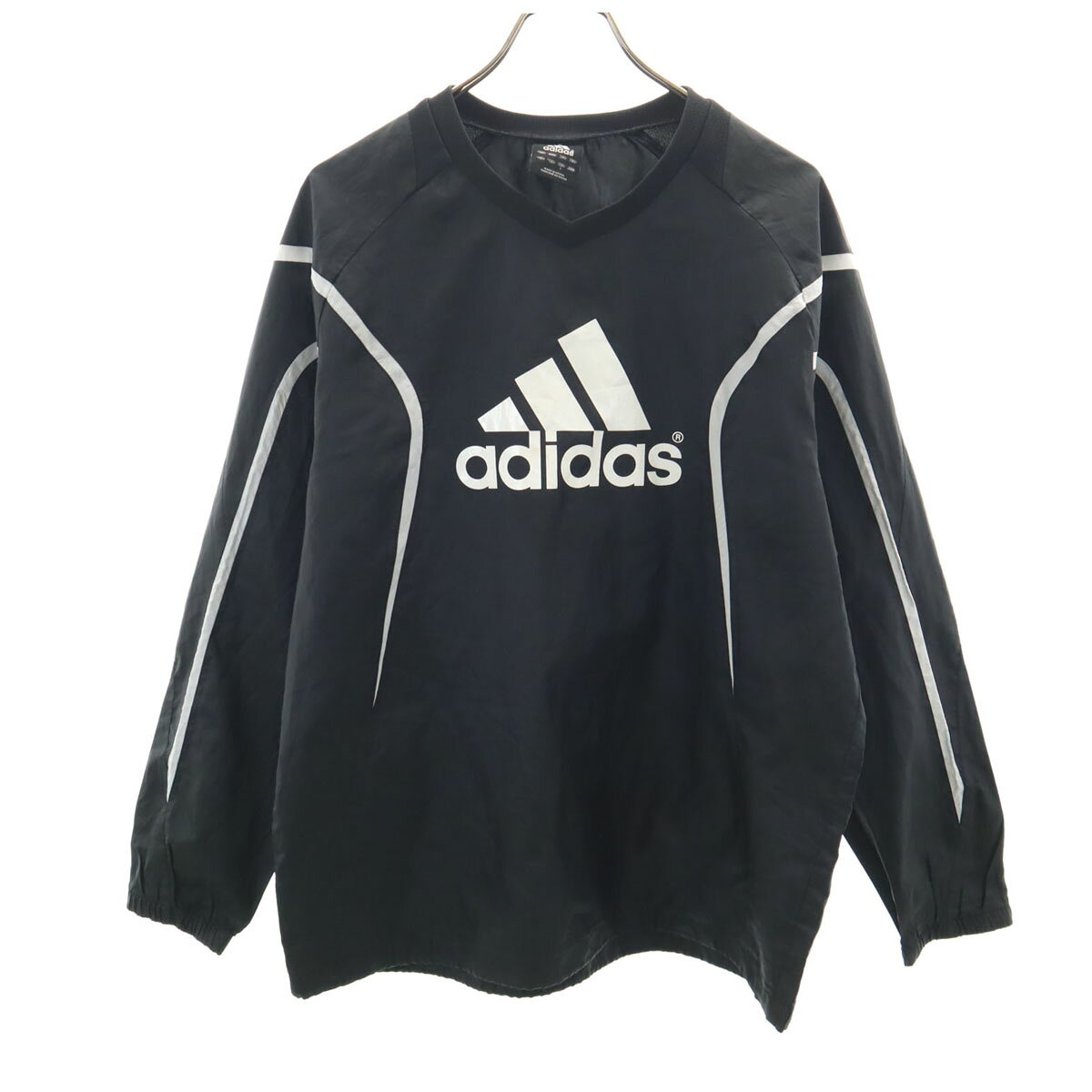 アディダス ピステ L ブラック adidas メンズ 【詳細】プリントや切替に汚れ、袖口のゴムが伸びています。破れ等の目立ったダメージはございません。古着にご理解の上ご購入をお願いいたします。 コンディションについて ブランドアディダス ...