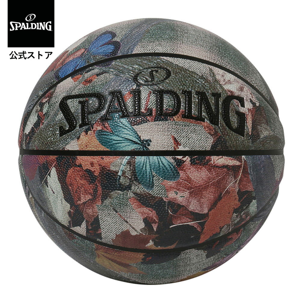 ●サイズ：7号球●素材：合成皮革●チェック柄にリアルツリーモチーフを重ねた秋冬らしいパターンをプリントした合成皮革ボール。【supersale】【23aw】【kaimawari】【butterfly】SPALDING スポルディング バスケ...