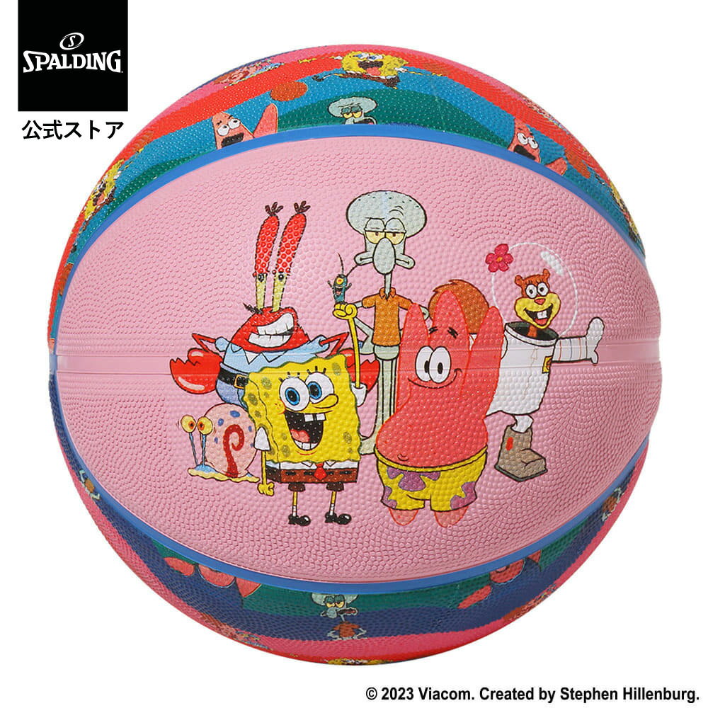 ●サイズ：5号球●素材：ラバー●スポンジ・ボブと仲間たちがカラフルなウェーブに乗ったポップなパターンのラバーボール●アウトドアでのプレーに適した耐久性に優れるラバーを使用。【supersale】【23aw】【kaimawari】【spong...