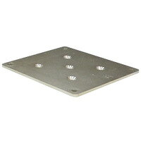【特徴】・脚の取付用金具。・75mm角。表面処理：ユニクロメッキ。穴径：5.5mm