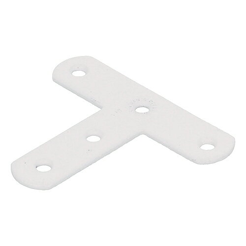 SELECTS[セレクツ]ブランドの補強・接合用T字金具。[サイズ]47x40S【カラー】マットホワイト MATWHITE●ロットにより多少の色のバラツキがあります。●製造上の都合により、一部ねじ穴に塗装が乗らない場合があります。