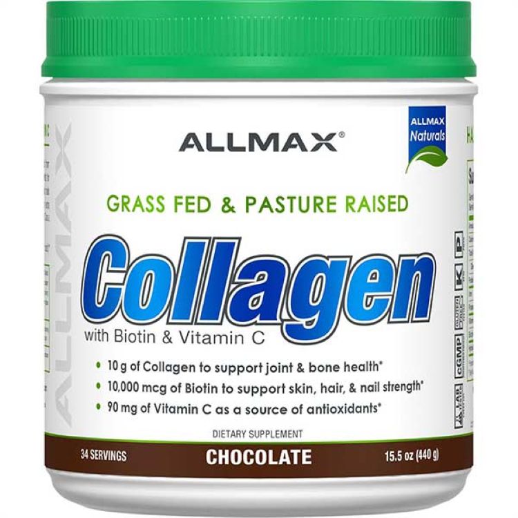 ALLMAX コラーゲンペプチドは、牧草飼育牛由来の加水分解コラーゲンペプチドを使用したパウダータイプのサプリメントです。1回分あたりコラーゲンペプチドを10g、たんぱく質を9g配合し、毎日の美容と健康習慣に取り入れやすい商品です。内容量：...