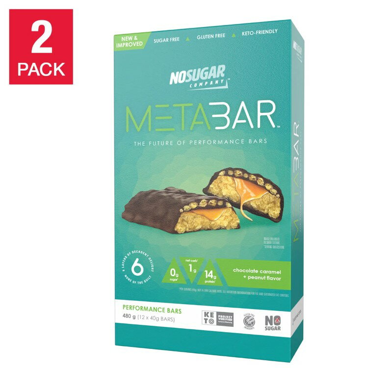 味と高品質の材料が詰まったまったく新しいプロテインバー、No Sugar METABAR をご紹介します。各バーには、ねっとりとしたキャラメル、カリカリのピーナッツ、ホエイプロテインクリスプ、ソフトなヌガークッキー、ダークチョコレートベース...