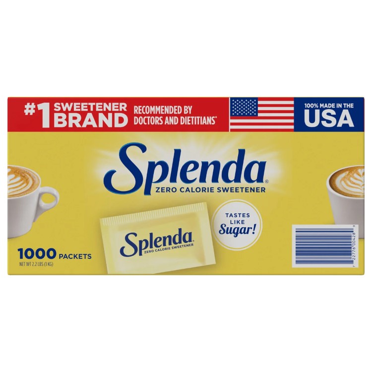 Splenda ゼロカロリー甘味料パケットは、カロリーゼロで砂糖のような味がします。Splenda のパケット 1 つには砂糖小さじ 2 杯分の甘さが含まれており、コーヒー、紅茶、オートミール、フルーツなどに甘味を加えるのに最適なゼロカロリ...
