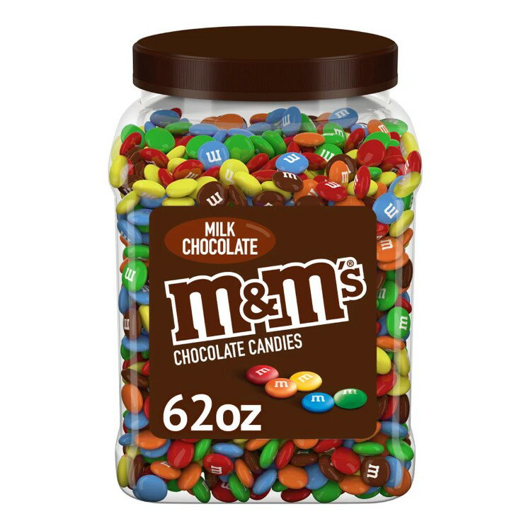 M&M'S ミルクチョコレート キャンディジャーで、毎日のお祝いに美味しくてカラフルな楽しさをプラスしましょう。ミルクチョコレート キャンディが詰まったこの 62 オンスのバルクの再密封可能なキャンディジャーは、パントリーリストに必須のアイ...