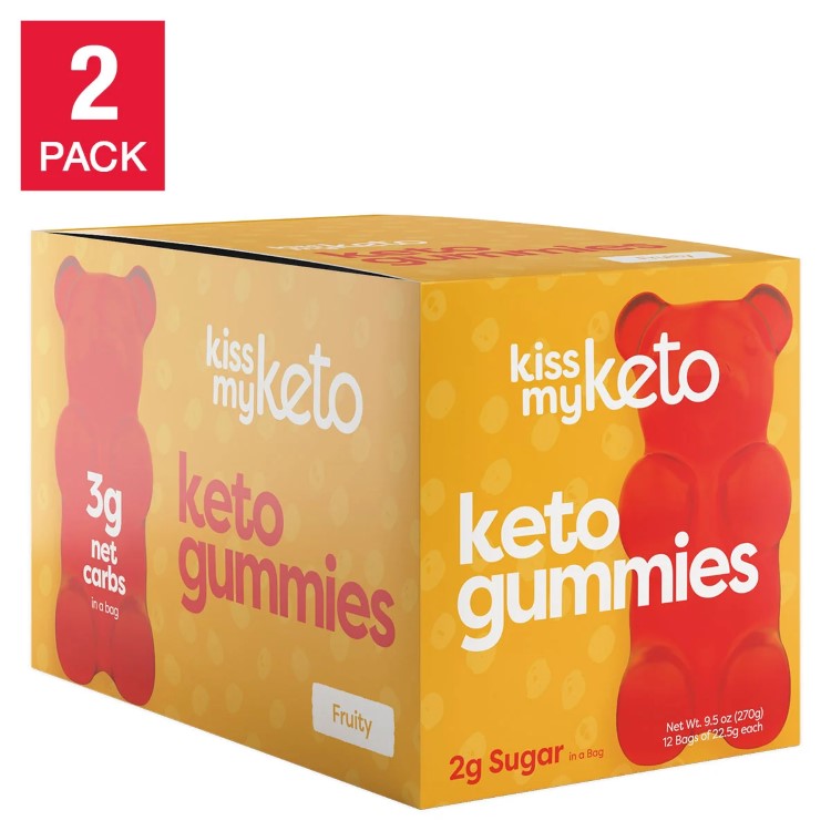 2x - 12 個入り 0.79 オンス バッグ箱 リンゴ、桃、イチゴ ケト、罪悪感ゼロ 糖質2g、食物繊維12g、脂肪0.5g、純炭水化物3g グルテンフリー MCTオイルを含む タピオカ繊維 ステビア使用 噛みごたえのあるグルテンフリー...