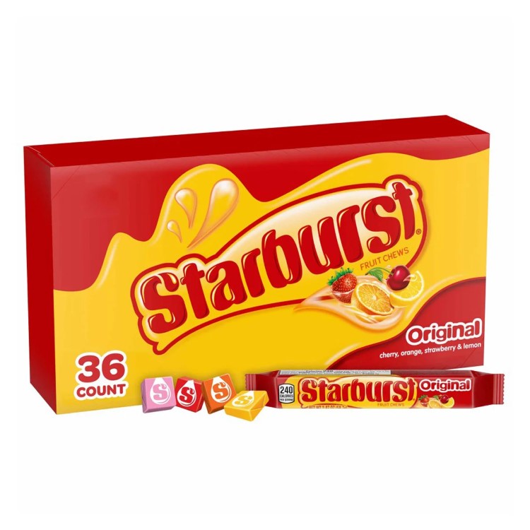 STARBURST のチューイングキャンディーを一口かじった瞬間、ドカン！とフルーツの濃厚な味が口の中に広がる、そんな素晴らしい瞬間を経験したことはありませんか説明できないほどジューシーなフルーツチューイングキャンディーをぜひご賞味ください...