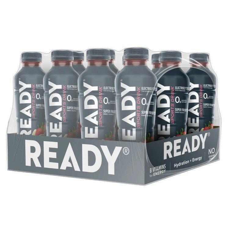 Ready スポーツドリンクは、競技中のエネルギーと水分補給を最適化するために科学的に設計されています。共同所有者のヤニス・アデトクンボとアーロン・ドナルドが開発に携わり、競技中に必要不可欠な炭水化物、水分、電解質を補給するための必須成分を...
