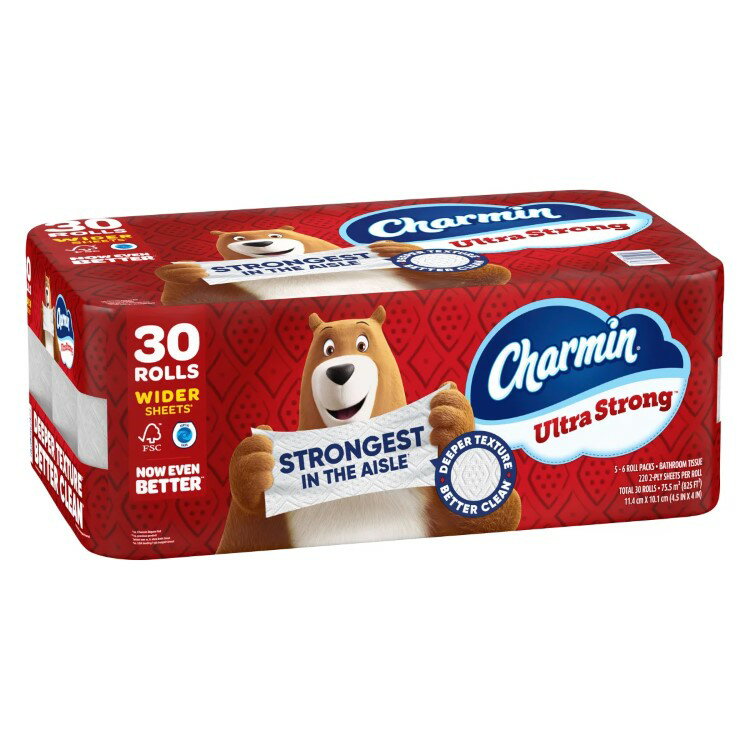 Charmin Ultra Strongでピカピカに清潔になりましょう。濡れると4倍の強度になり*、ダイヤモンド織りの質感があります。タオルのように織られており、拭いても持ちこたえます。さらに洗浄力が高いので、使用量が少なくて済みます*。ま...