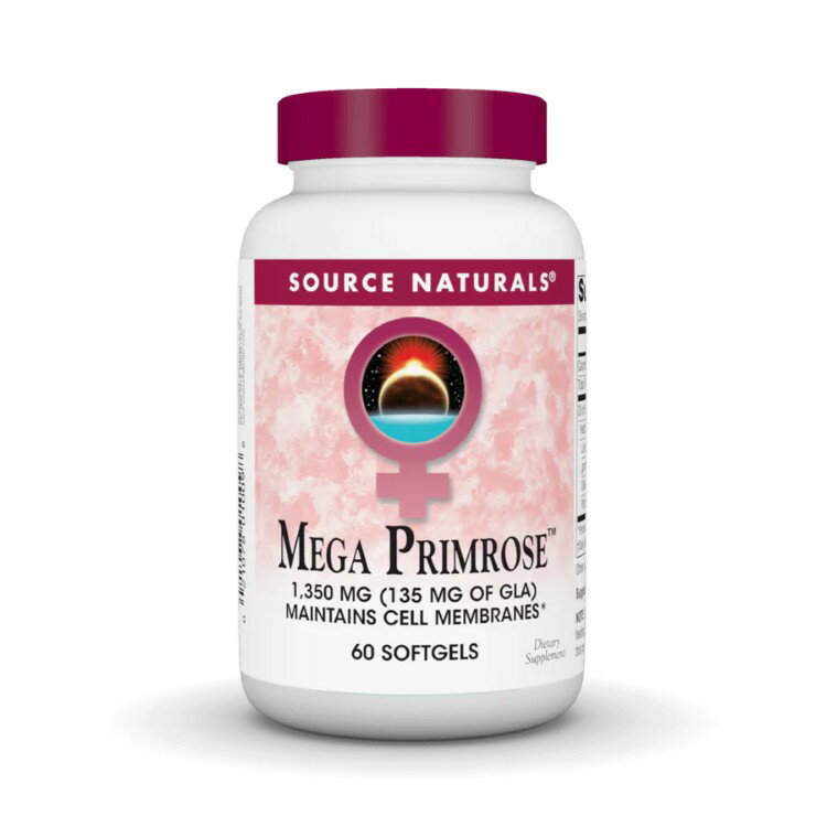 Mega Primroseソフトジェルには、多価不飽和脂肪酸であるガンマリノレン酸（GLA）とリノール酸が含まれています。