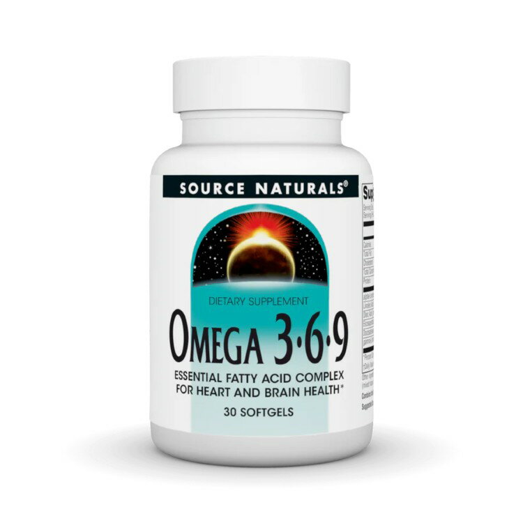 Source Naturals オメガ3.6.9は、オメガ3、オメガ6、オメガ9脂肪酸のブレンドです。
