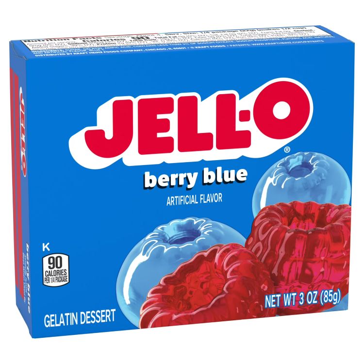 ジェロ ベリーブルー ゼラチンデザートは、ベリー風味が楽しめるゼラチンデザートの素です。やさしい甘さとフルーティーな味わいで、そのままでもデザートアレンジにも活用できます。熱湯と水で簡単に作ることができ、冷やすだけで手軽にデザートが完成しま...