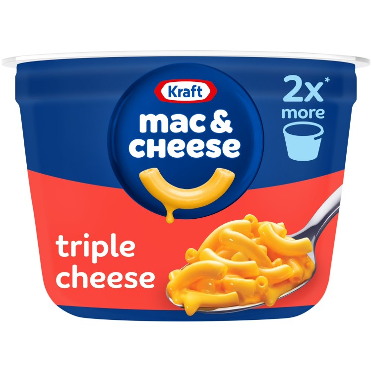 クラフト トリプルチーズ マック＆チーズ カップは、電子レンジで手軽に作れるカップタイプのマカロニ＆チーズです。マカロニパスタと3種のチーズソースミックスがセットになっており、クリーミーでコクのあるチーズの味わいを楽しめます。人工香料、保存...