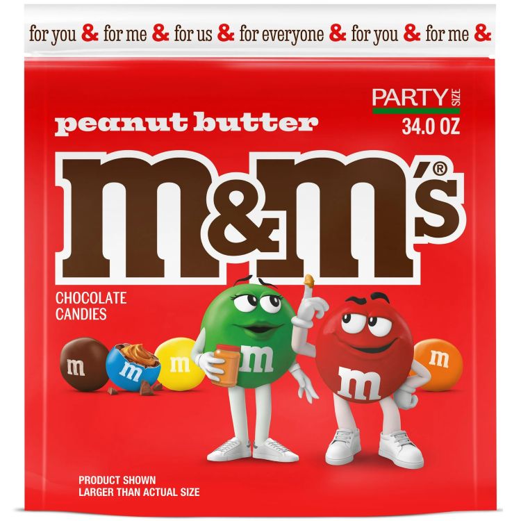 M&M'Sピーナッツバターチョコレートキャンディバルクパックの34オンスパーティーサイズの再封可能なキャンディバッグ1個が含まれています。 クリーミーなピーナッツバターと本物のミルクチョコレートを使用した、カラフルなキャンディーシェルのM&...