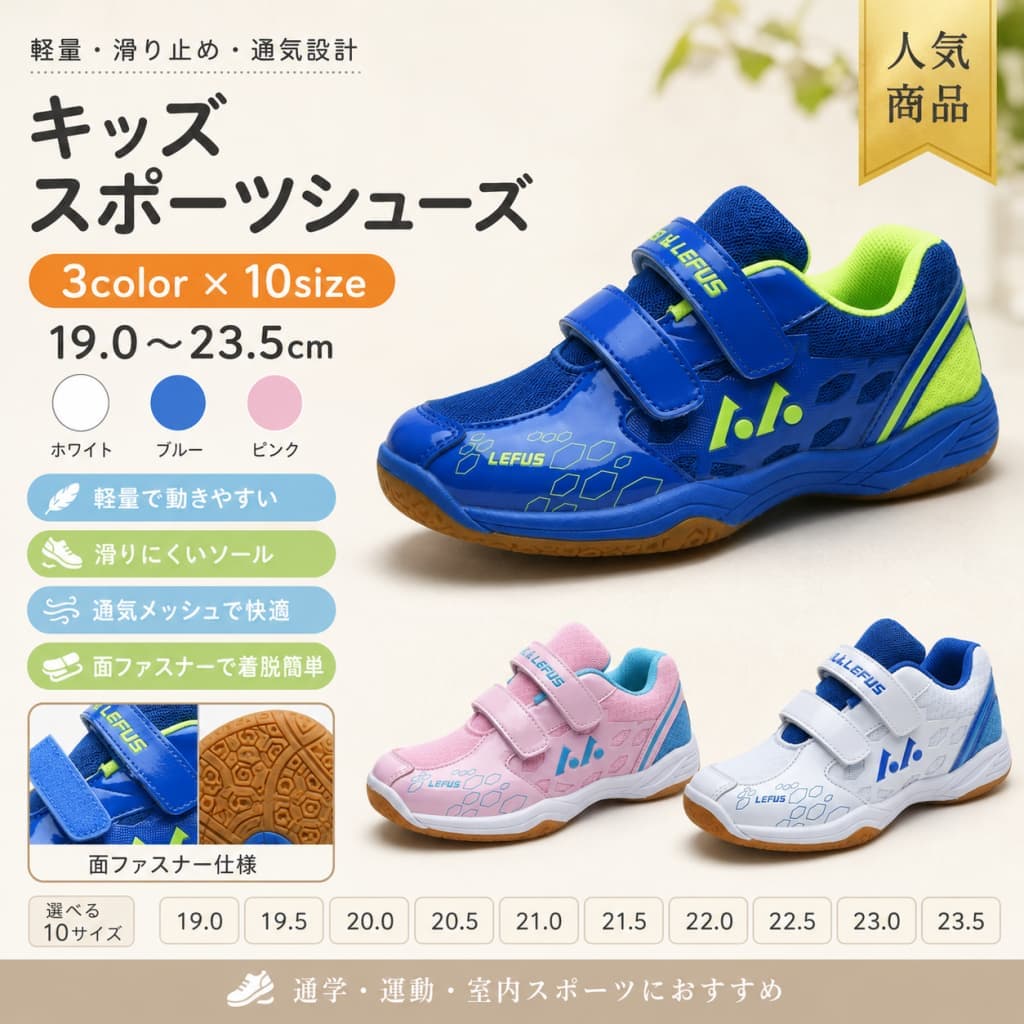 関連キーワード バドミントンシューズ キッズ シューズ 子供靴 男の子 靴 女の子 靴 体育館シューズ 室内スポーツ シューズ トレーニングシューズ 運動靴 軽量 シューズ 滑り止め シューズ クッション性 シューズ 通気性 シューズ メッ...