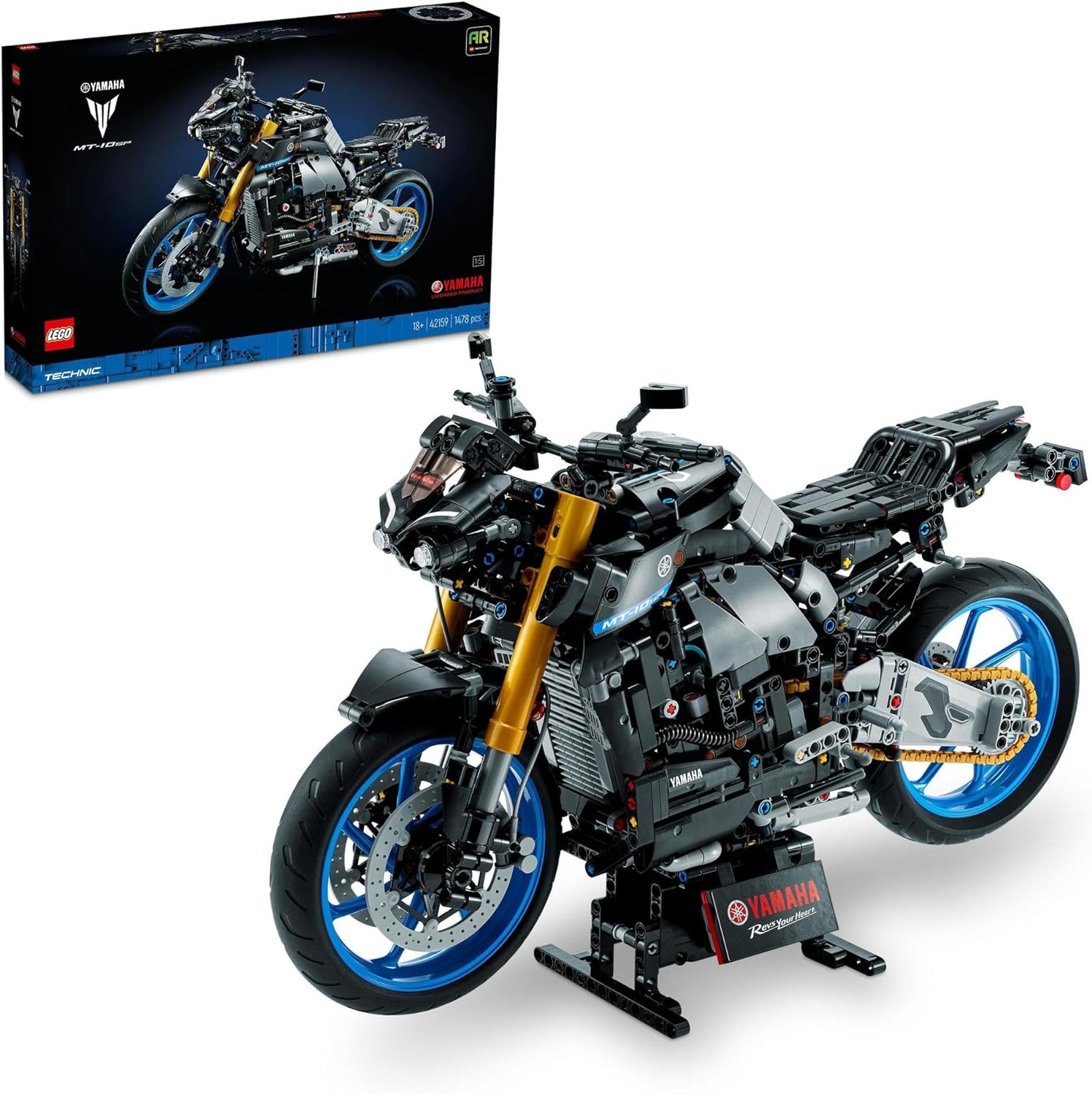 ・フラッグシップモデル - ヤマハ発動機が誇るハイパーネイキッドカテゴリー高性能モデルにオマージュを捧げるレプリカモデルです ・実車がインスピレーション - レゴテクニックバージョンの4気筒エンジンや3速トランスミッションなど、実車の特徴を...
