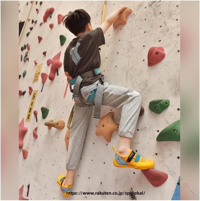 【原産国／製造国: 中国】 .クライミングシューズ キッズ ボルダリング シューズ 男の子 マジックテープ ジュニア 室内クライミング 軽量 滑り止め 男の子と女の子用 16.5cm-23.0cm 子供用 子ども 子供靴 キッズシューズ ボ...