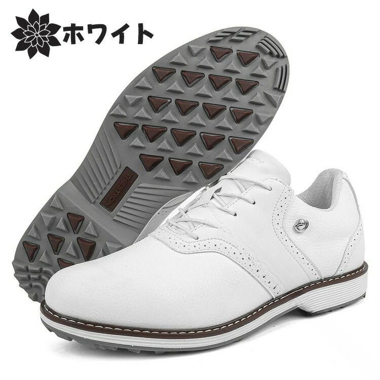 素 材 合成皮革、ゴム 商品内容 ゴルフシューズ 注意事項 *サイズ表記は手作業にて行っておりますので、 実物と若干の誤差が生じる場合があります。 *モニターの発色の具合によって実際のものと色が異なる場合が御座います。 *製造中（縫製、染色...