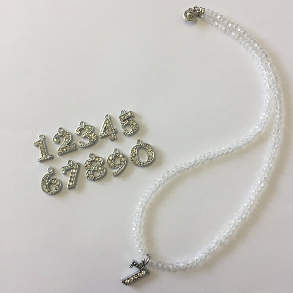 希望ナンバーを明記ください！！！！ :オーロラにキラキラ輝くネックレス :完全オリジナル商品！当店だけ！ :トップの数字もキラキラしています。 :ネックレス留め具はボタン式で付け外し簡単！とても頑固！ :ネックレスに使用している糸はアクセサ...