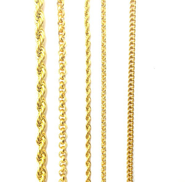 18K金コーティングネックレスチェーン 男女兼用ゴールドネックレスチェーン★ 316ステンレスゴールドで剥げないのは珍しいです！ ダブルコーティングなので剥げにくくて長く使っていただける、 素材 316高質ステンレス 【写真1の商品】 サイ...