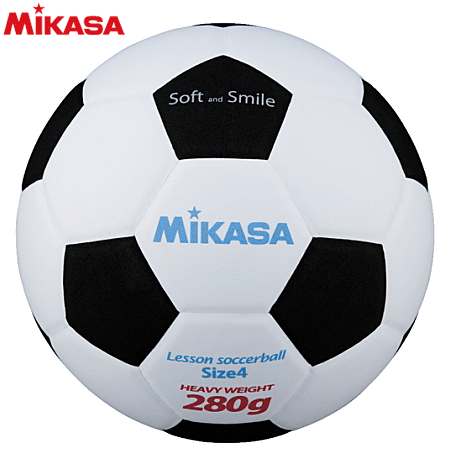 ＜商品説明＞ ■メーカー Mikasa/ミカサ ■サイズ 4号球 円周65cm 重量約280g ■カラー WBK：ホワイト×ブラック ■生産国 タイ製/カンボジア製 ■素材 EVA(特殊スポンジ) 貼り 推奨内圧0.15～0.20kgf/c...