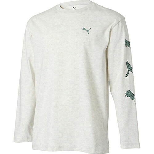 商品情報 ESS LOGO LABコレクションから、PUMA MIX CLOTH素材を使用した長袖Tシャツです。快適な着心地を実現する吸湿速乾性に優れたPUMA MIX CLOTH素材を使用しているため、1日中さらっと着用いただけます。ゆっ...