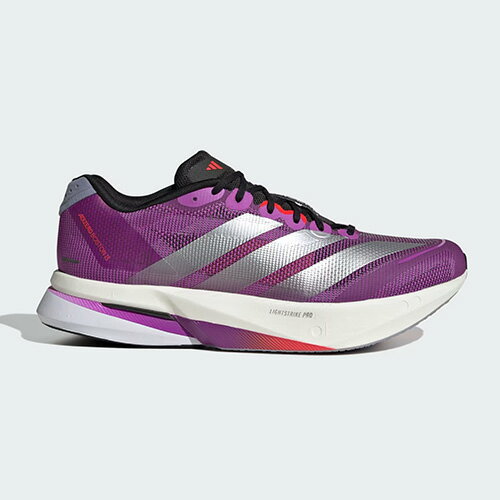 レース本番でもトレーニングでも、ランナーを最適なペースに導く高機能オールラウンドモデル。 ミッドソールには、前モデルで採用されたフルレングスのグラスファイバー製5本指ロッド「ENERGYRODS 2.0」を引き続き搭載。また、アディダス独自...