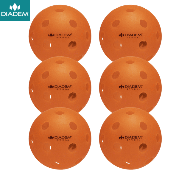 DIADEM ダイアデム PICKLEBALL ピックルボール 耐久性のあるプラスティック（ポリプロピレン）素材を使用し、新たに一体成型シームレス構造を採用。 厳しい環境テストをクリアし、様々な環境下でも安定性、耐久性に優れた性能を発揮しま...