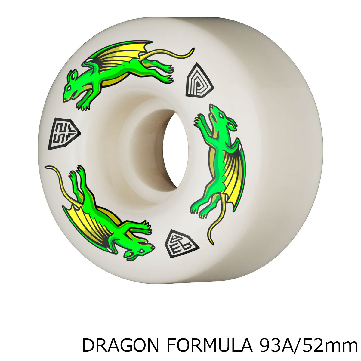 ※当店の商品はすべて日本正規代理店より仕入れた正規品です。【直径(mm)】52【幅(mm)】34【硬度(a)】93【商品説明】Dragon Formulaドラゴン・フォーミュラはパウエル・ペラルタが研究・開発をおこなった次世代ポリウレタン素...