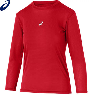 吸汗速乾性に優れた素材のミドルフィット長袖アンダーシャツ ■素材：ポリエステル100% ■生産国：インドネシア ■参考寸法150サイズ 身巾約42cm 着丈約58cm ※当店とメーカーの在庫を合わせた数を表示しておりますので 稀に欠品する場...