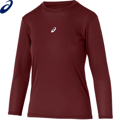 吸汗速乾性に優れた素材のミドルフィット長袖アンダーシャツ ■素材：ポリエステル100% ■生産国：インドネシア ■参考寸法150サイズ 身巾約42cm 着丈約58cm ※当店とメーカーの在庫を合わせた数を表示しておりますので 稀に欠品する場...