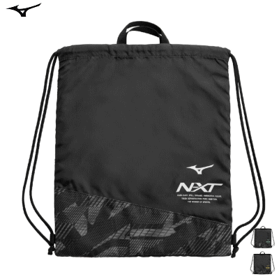 デザインで差をつけるシンプルなナップサック ■サイズ：L40×H46cm ■カラー： 90：ブラック×ホワイト 93：ブラック×ミント 95：ブラック×ゴールド ■素材：ポリエステル(裏加工PU) ■質量：約100g ※当店は複数店舗で在庫...