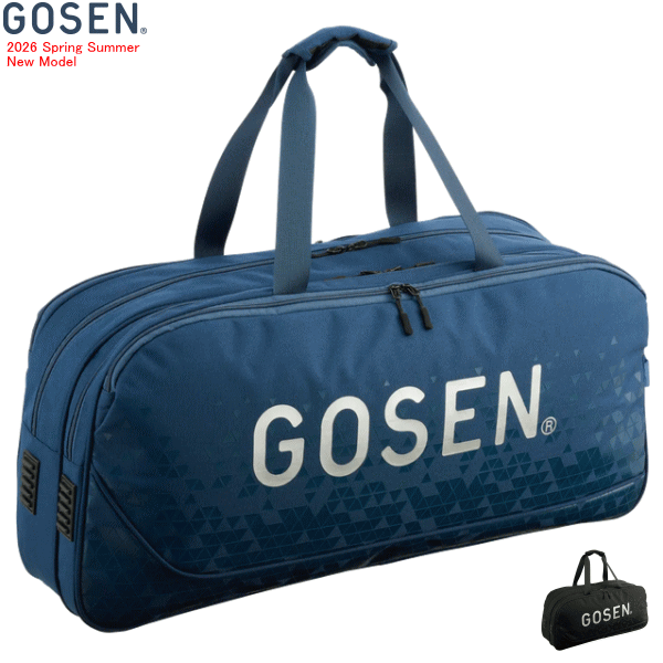 GOSEN ゴーセン バッグ 【PRO SERIES】 デザイン性と機能性の両立を目指したハイエンドシリーズ シンプルかつカジュアルなデザインで 都市間の移動もしやすいトーナメントバッグ。 ・ラケット収納本数の目安 テニス：2本 ソフトテニ...
