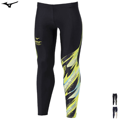 膝下にグラフィックプリント入り アシンメトリーデザインがスタイリッシュなロングタイツ ■メーカー希望小売価格：8,000円＋税 ■カラー： 09：ブラック 14：ネイビー 93：ブラック×ボルト ■素材：ナイロン80% ポリウレタン20% ...