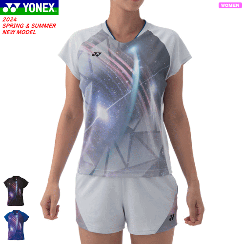 YONEX ヨネックス ウエア ■サイズ： S,M,L,O,XO ■カラー： (007)ブラック (326)アイスグレー (472)ミッドナイトネイビー ■素材： ポリエステル100% ■機能： ベリークールドライ、エアリリース、再生ポリエ...