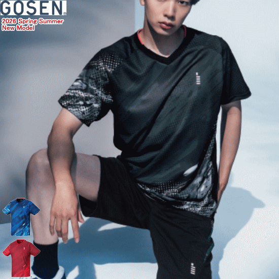 GOSEN ゴーセン ウェア ■サイズ SS.S.M.L.O.XO ■カラー (17)ネイビー (39)ブラック (77)ボルドー ■素材 ポリエステル94％、ナイロン6％ ■原産国 中国製 ※吸汗速乾、消臭 ・生地の肌側に消臭繊維「DEO...