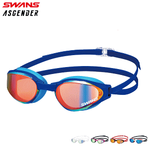 【 ASCENDER(アセンダー) 】競泳向けレーシングモデル 流水抵抗の低減を実現した「カーブレンズ」クッション付モデル くもり止め効果長持ち4倍の「PREMIUM　ANTI-FOG」を採用 飛び込みやターンでブレない3Dクッション付レー...