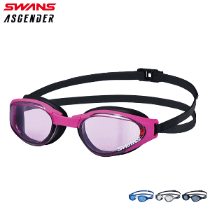 【 ASCENDER(アセンダー) 】競泳向けレーシングモデル 流水抵抗の低減を実現した「カーブレンズ」クッション付モデル くもり止め効果長持ち4倍の「PREMIUM　ANTI-FOG」を採用 飛び込みやターンでブレない3Dクッション付レー...