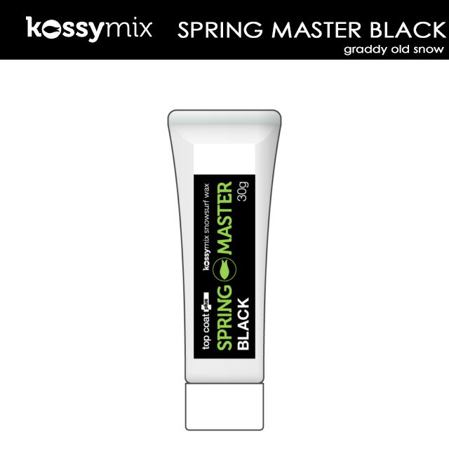 製 品 説 明 ★kossymix SPRING MASTER BLACK -graddy old snow-★ 湿雪時のストップスノーが現れた時に、適量をペーパーウエスで塗り伸ばしてご使用下さい。 特に残雪期の汚れ雪に。 ■30g &nb...
