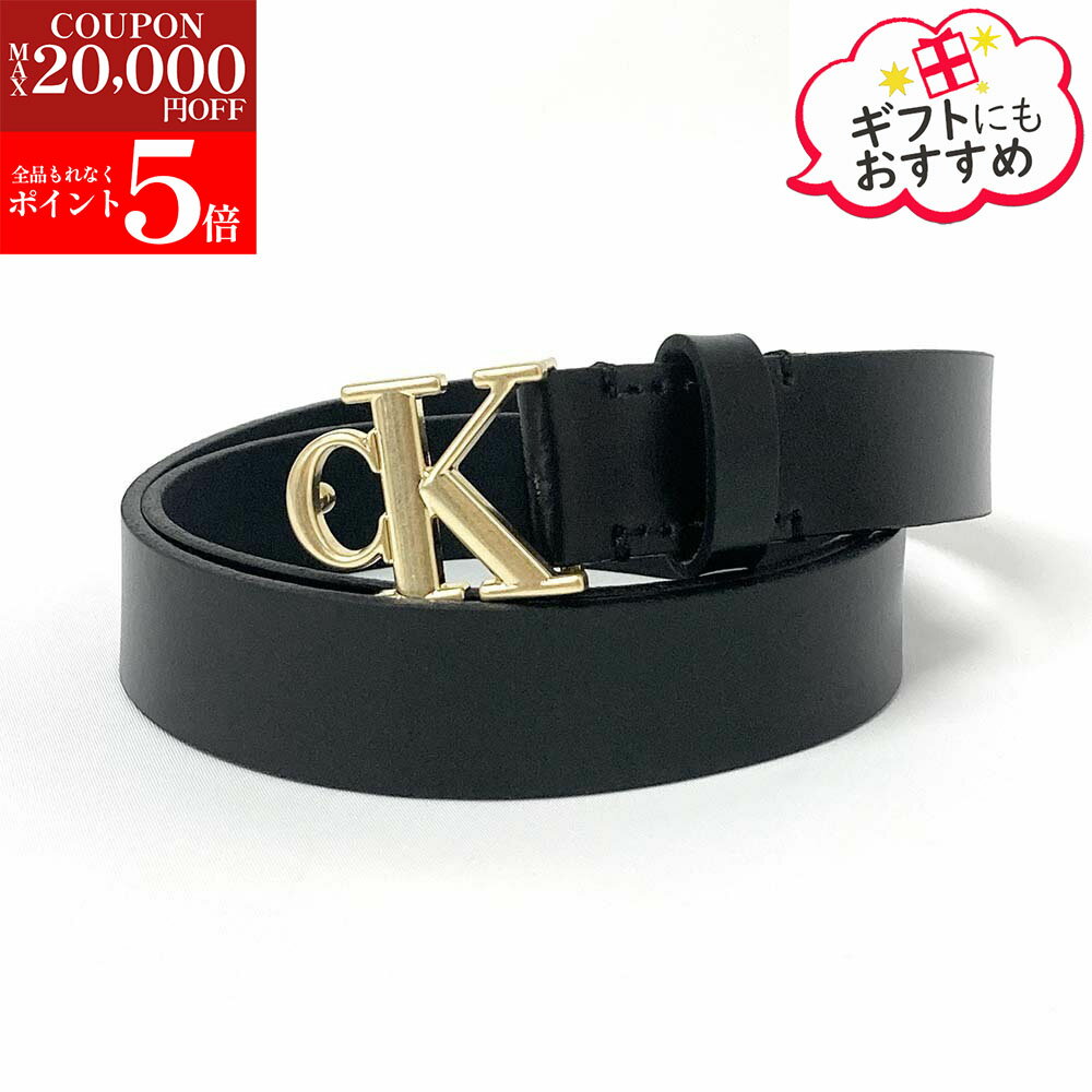 【商品名】 Calvin Klein（カルバン クライン ） LV04K7017G UB1 レディース レザー ベルト (新品) 【品番】 LV04K7017G UB1 【カラー】 ブラック バックル：ゴールド 【素材】 レザー 【サイズ】...