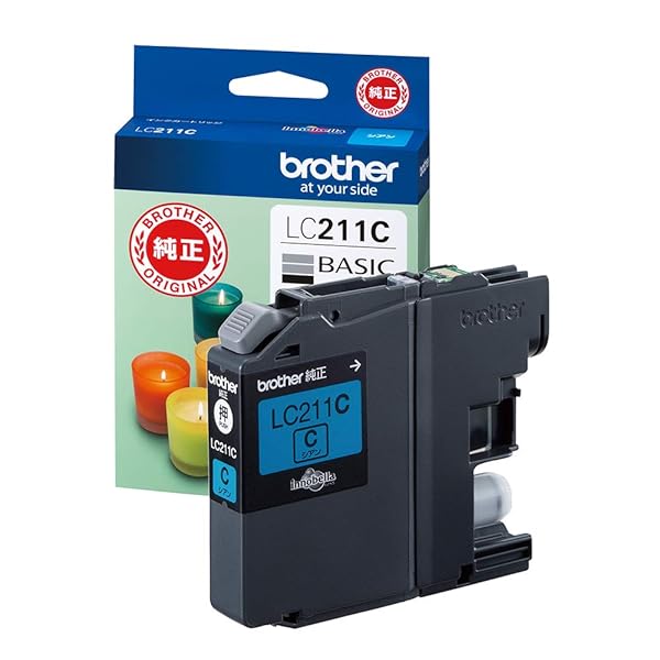 【brother純正】 ブラザー工業(Brother Industries) インクカートリッジシアン LC211C 対応型番:DCP-J968N、DCP-J767N、DCP-J567N、MFC-J887N、MFC-J737DN 他ブランド...