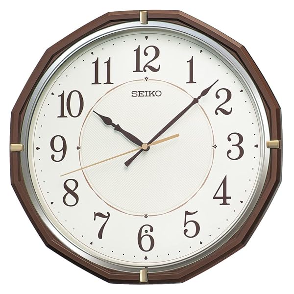 セイコークロック(Seiko Clock) 掛け時計 電波 アナログ 茶メタリック 305×305×47mm KX274BブランドSeiko色茶メタリックモデルKX274B商品説明【商品概要】付属品:電池(単3アルカリ×1個)電波修正機能(...