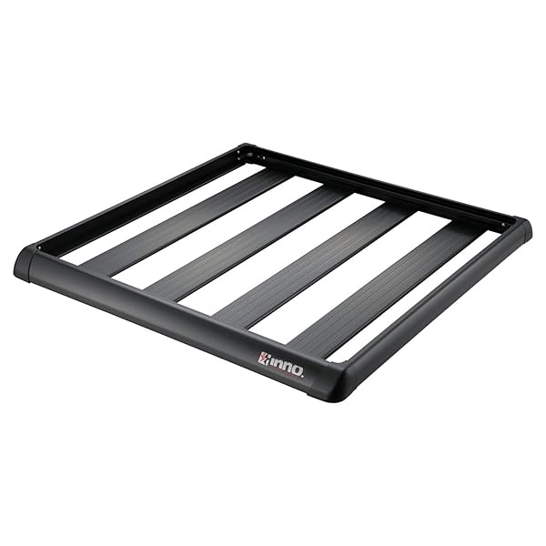 カーメイト(Carmate) inno(イノー) ルーフラック ルーフキャリア エアロフォルム ミドルサイズ 【118.5x111.5x7.5cm 耐荷重75kg】アルミ製 パネル SUV ミニバン など 日本製 キャンプ アウトドア エア...