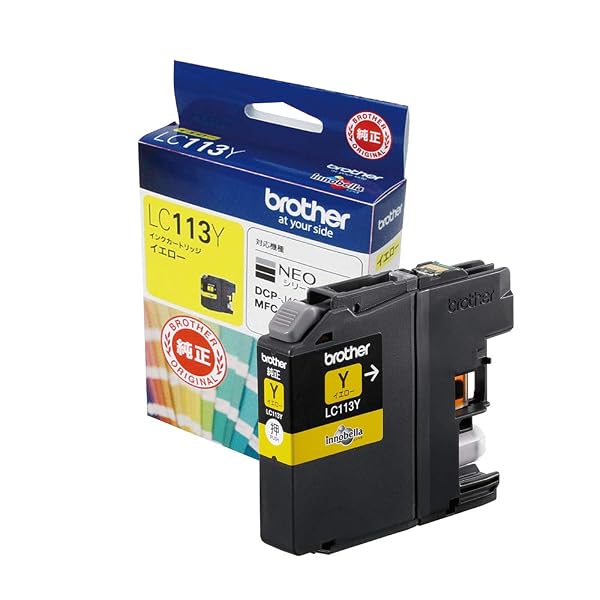 【brother純正】 ブラザー工業(Brother Industries) インクカートリッジイエロー LC113Y 対応型番:MFC-J6975CDW、MFC-J6973CDW、MFC-J6770CDW、MFC-J6573CDW 他ブラ...